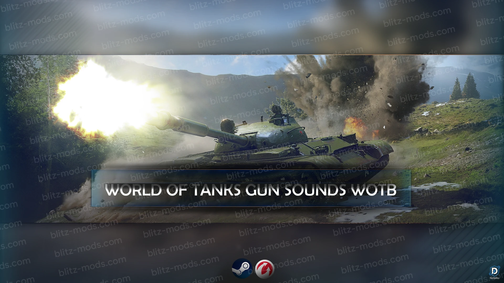 Download mod Gun Sounds from World of Tanks for WoTBlitz