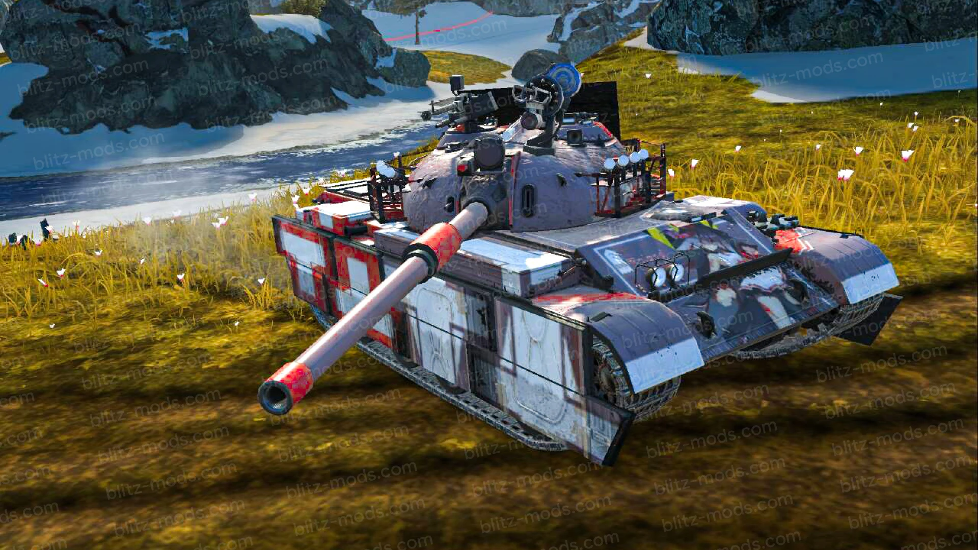 Download mod (Remodel)Skin 121b "Roland" for WoTBlitz