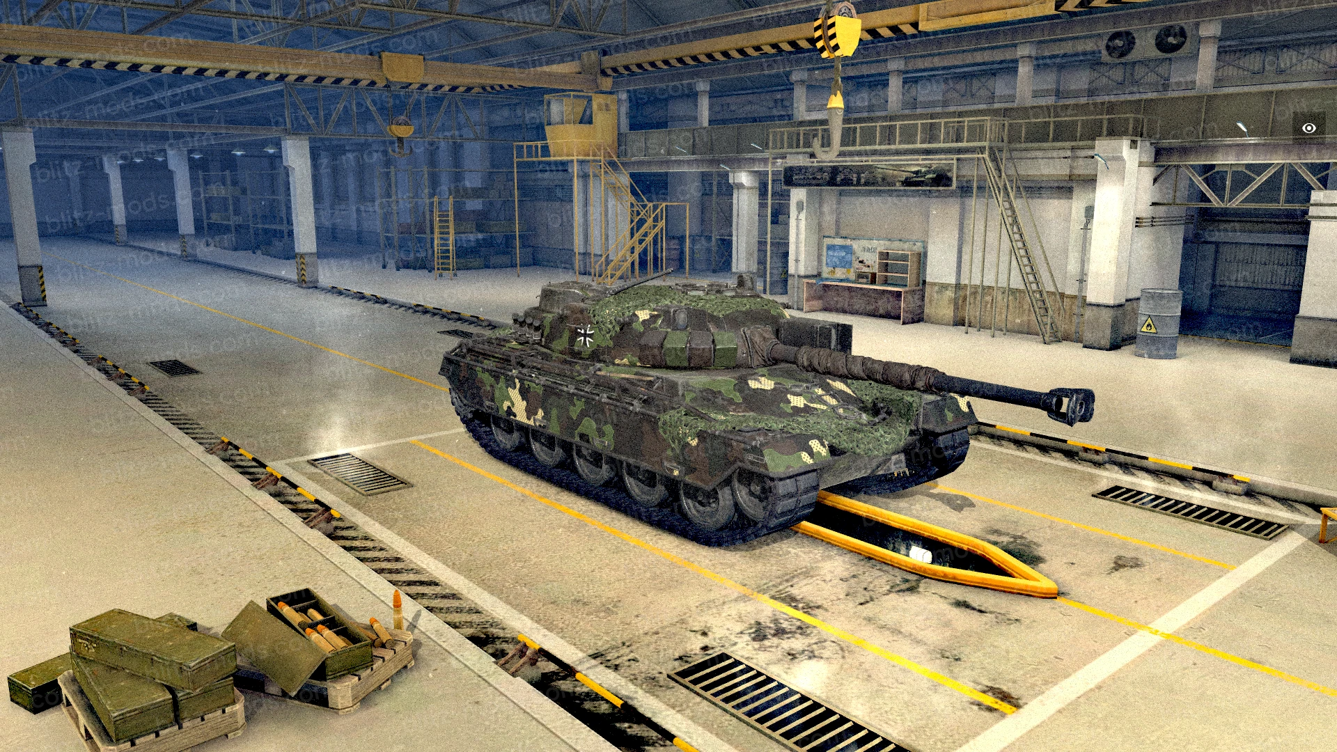 Download mod Old non-premium hangar for WoTBlitz