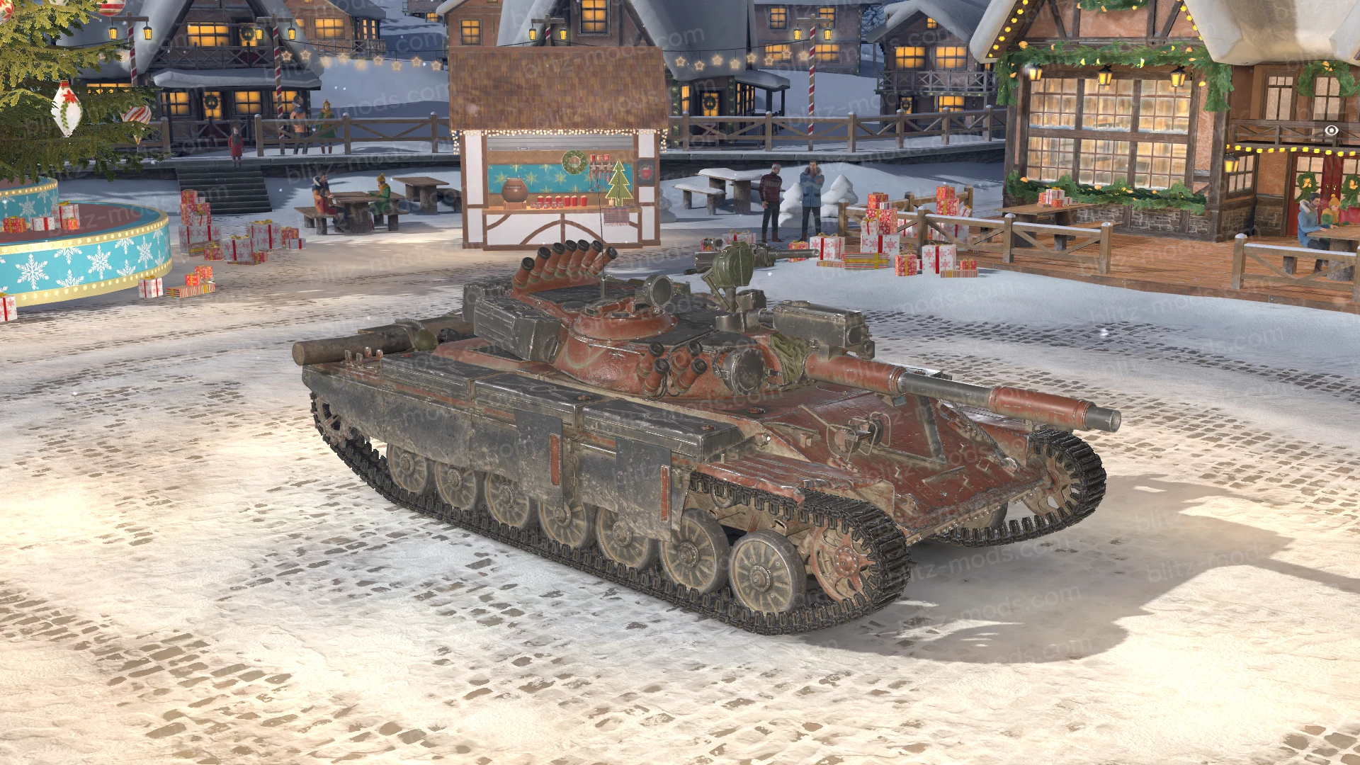 Download mod Remodeling T-100LT "Blunt-Nosed Viper" for WoTBlitz