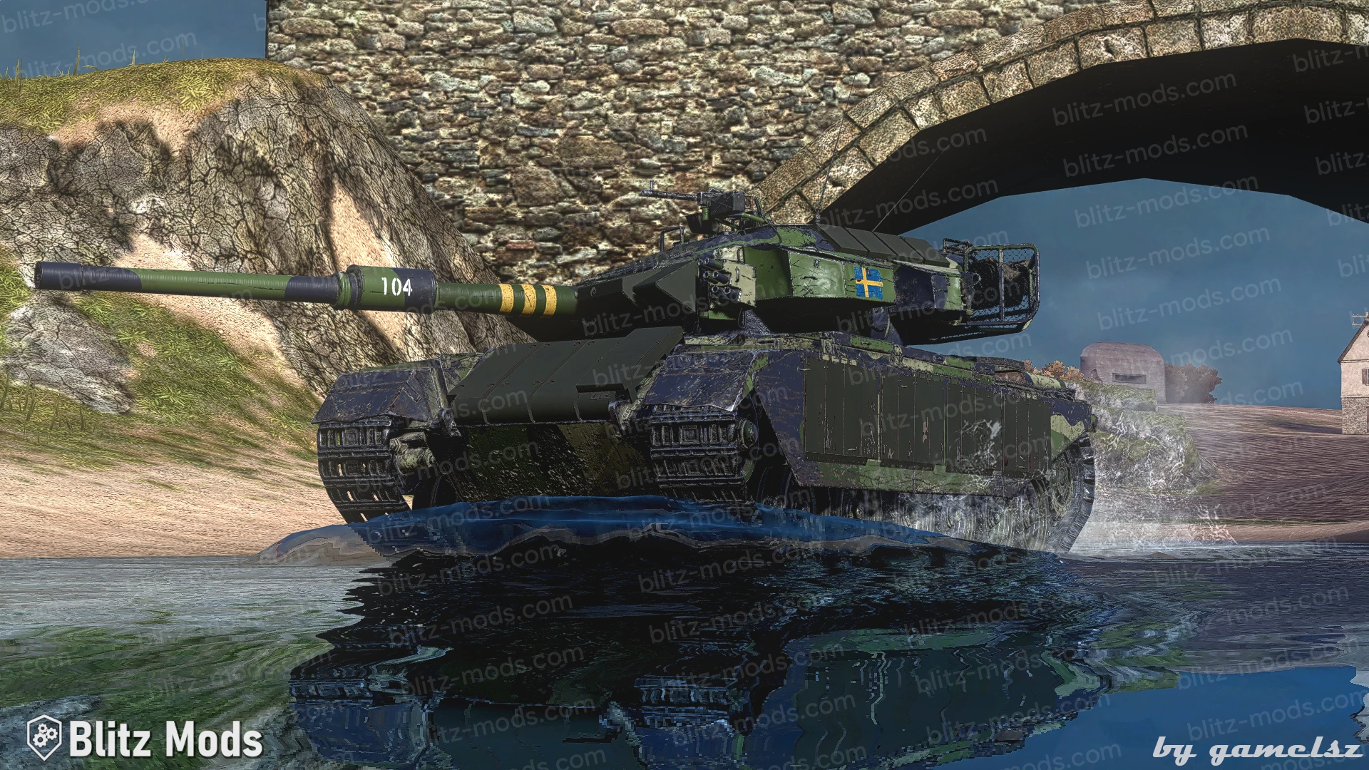 Download mod Remodeling Strv 104 (81) for WoTBlitz