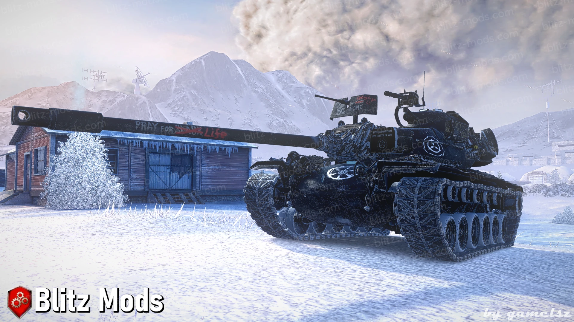 Download mod Remodeling T110E5 "MTF Delta-14" for WoTBlitz