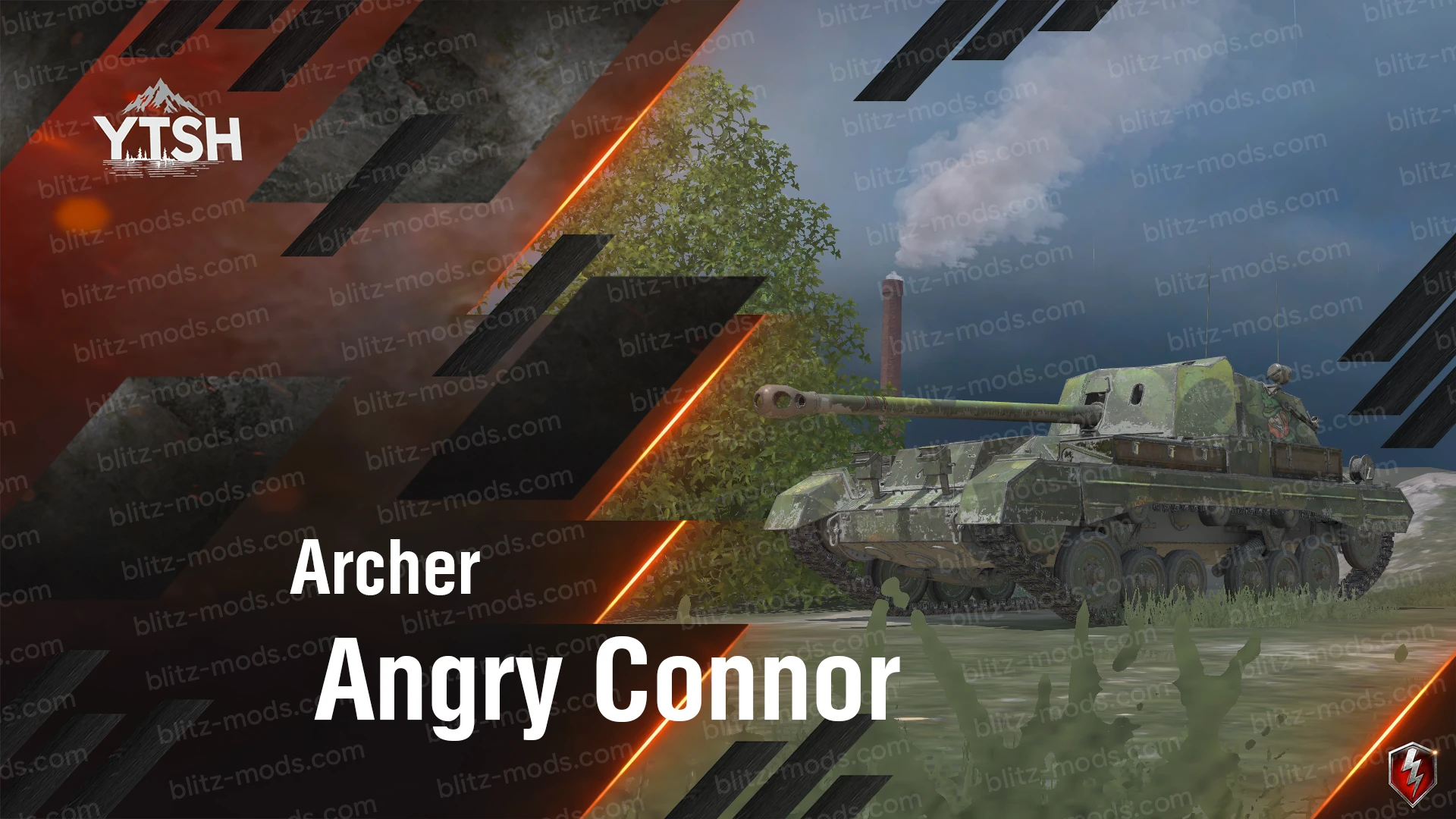 Download mod Remodeling Archer "Angry Connor" for WoTBlitz