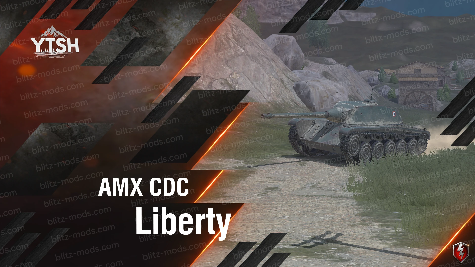 Download mod Remodeling AMX CDC "Liberty" for WoTBlitz