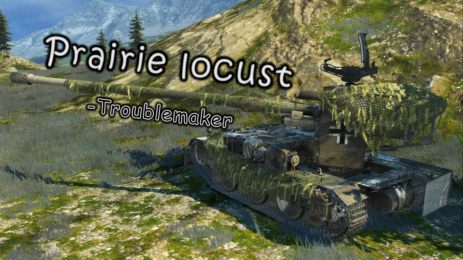 Download mod Remodeling Grille 15 "Locust" for WoTBlitz